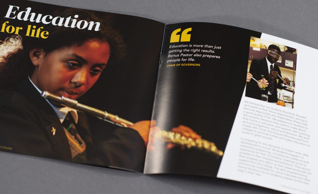Bonus Pastor school prospectus – Oskar Design